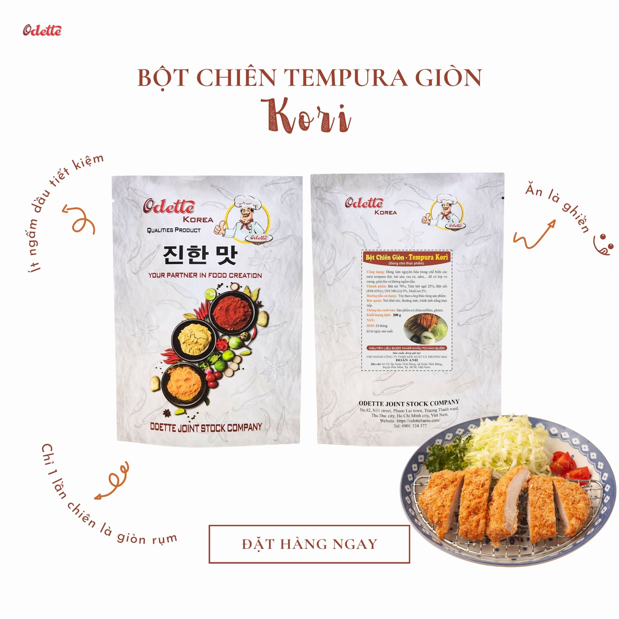 Bột Chiên Giòn Tempura Kori